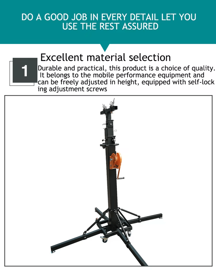 5.5m Heavy Duty Line Array Lighting Truss Crank Stand Stand Truss Tower ...